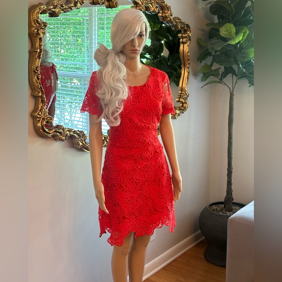 Ark & Co | Dresses | Ark Co Red Lace Stunning Dress | Poshmark